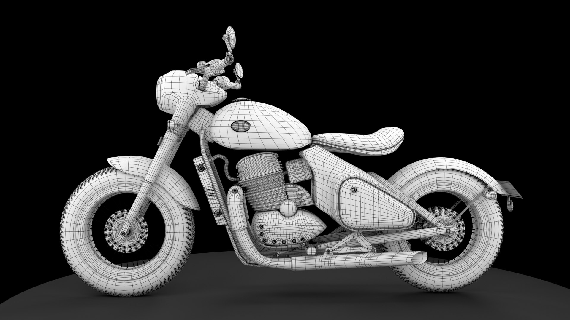 3D JAWA Motor Bike - TurboSquid 1899147