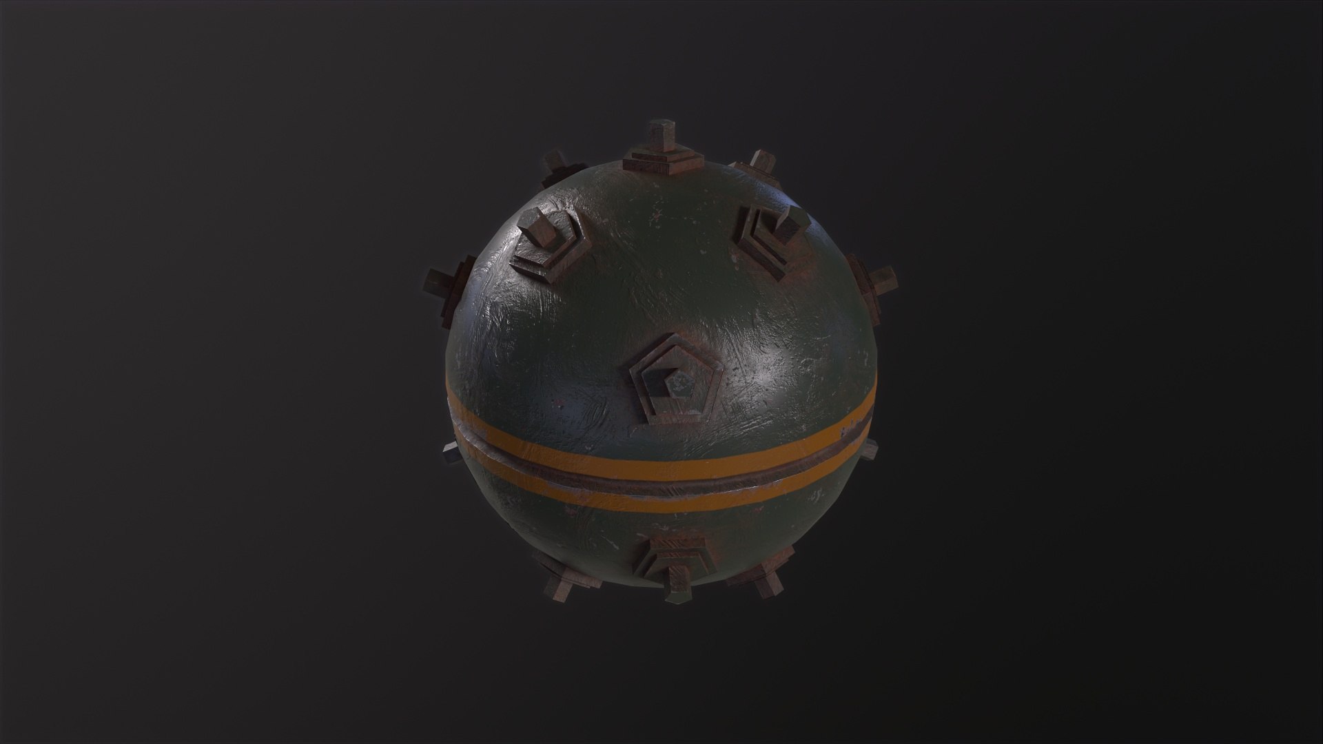 Naval Mine Model - TurboSquid 2105612