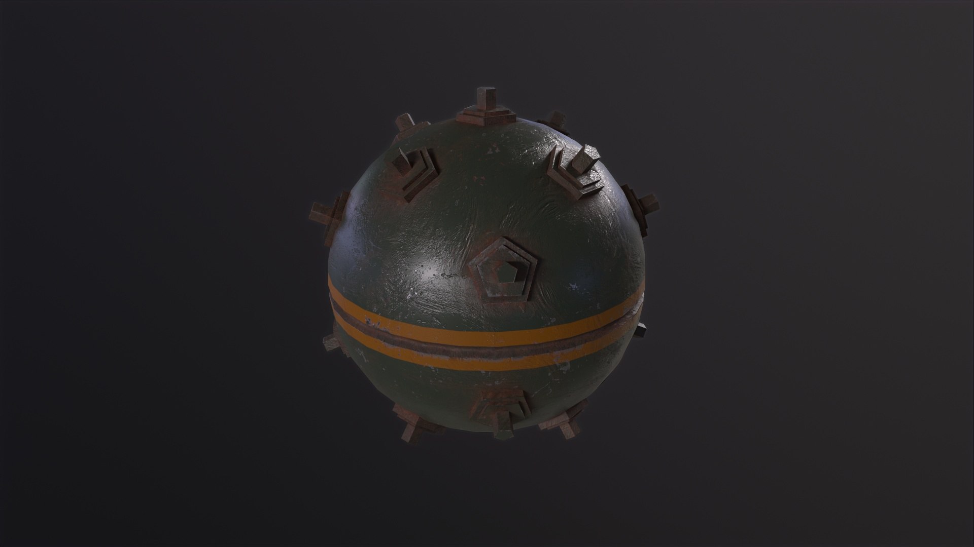 Naval Mine Model - TurboSquid 2105612
