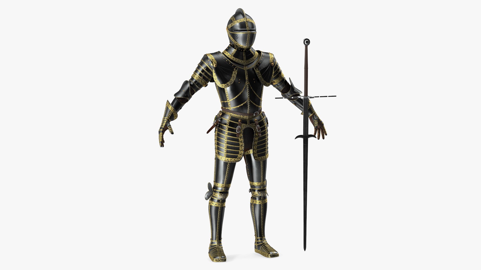 Medieval Black Knight Armor