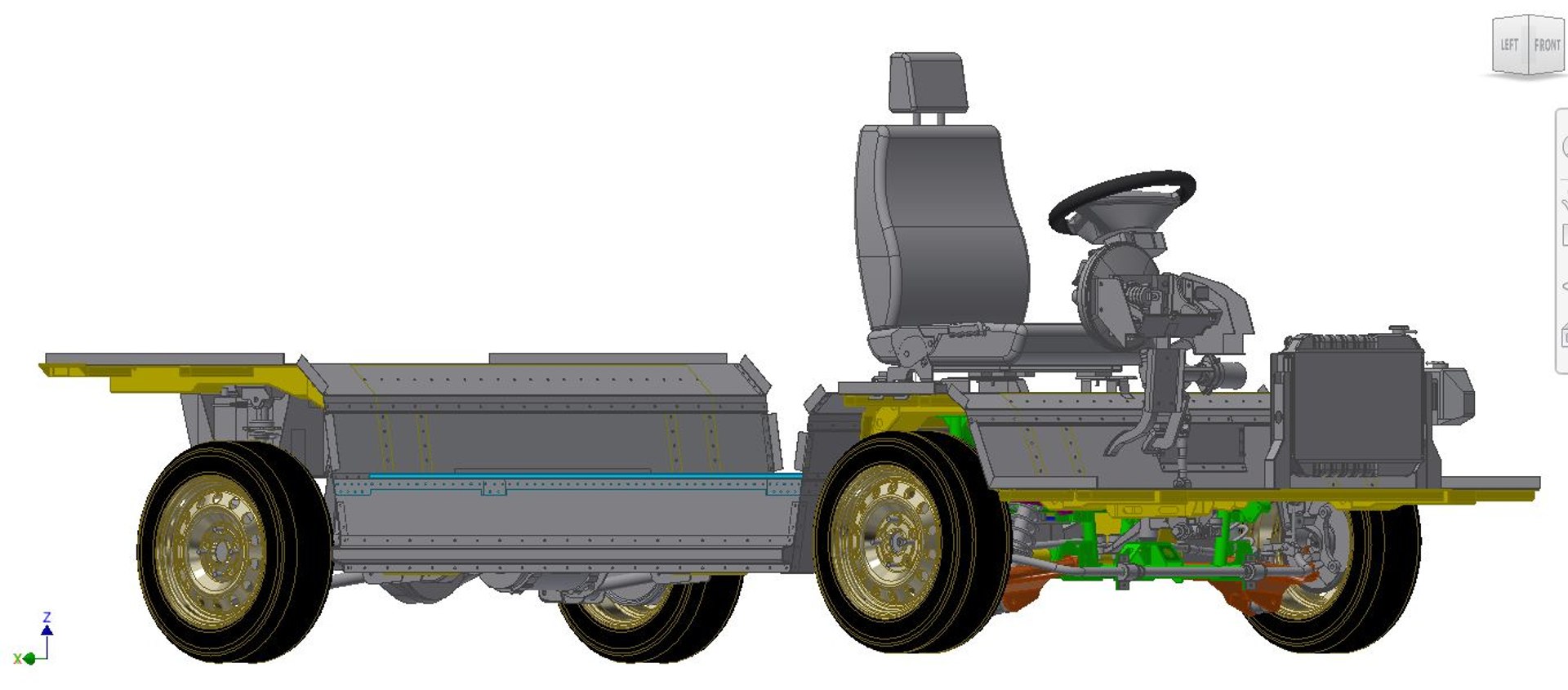 3D Chassis Electric Minivan - TurboSquid 2083582