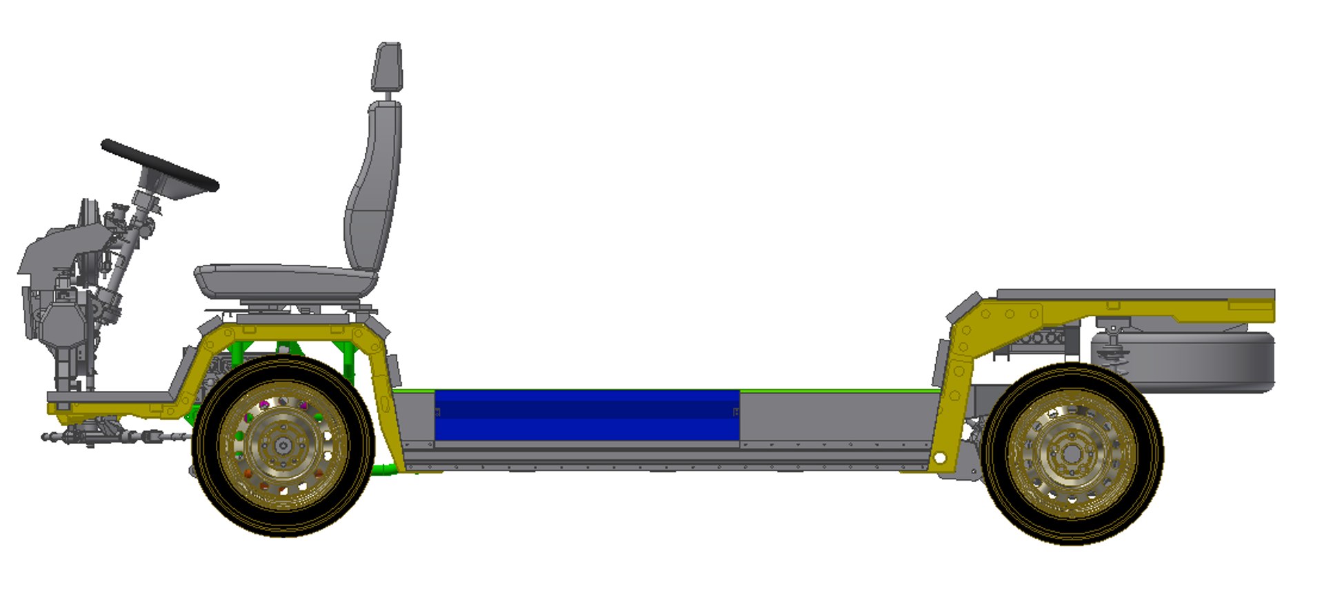 3D Chassis Electric Minivan - TurboSquid 2083582