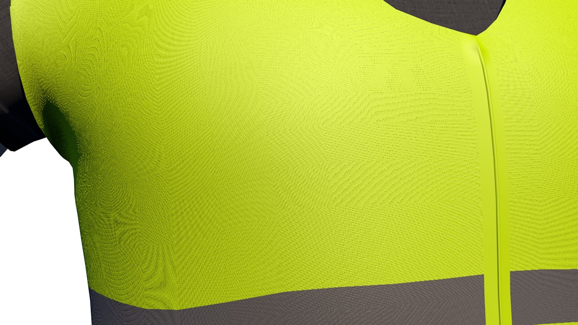 3D Model Yellow Gilet Jaune Jacket - TurboSquid 1371875