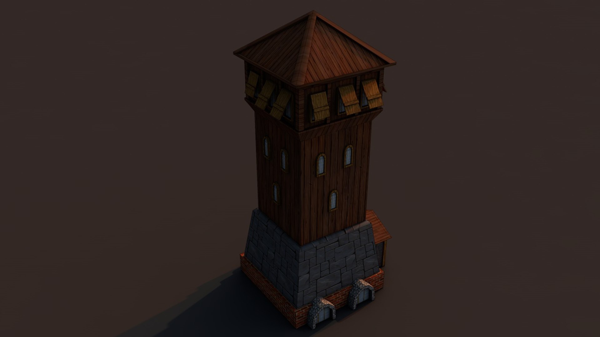 Rome Watchtower 3D Model - TurboSquid 1339991