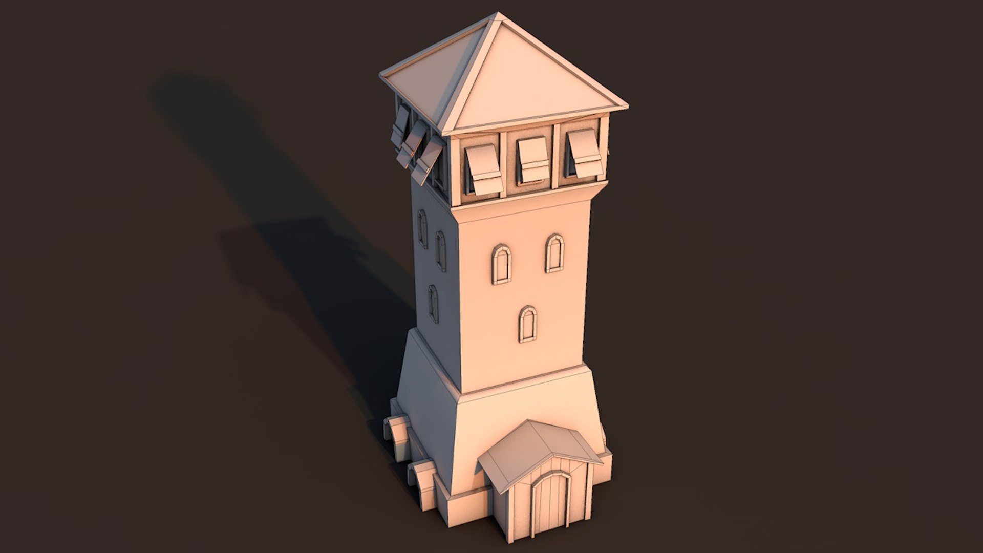 Rome Watchtower 3D Model - TurboSquid 1339991