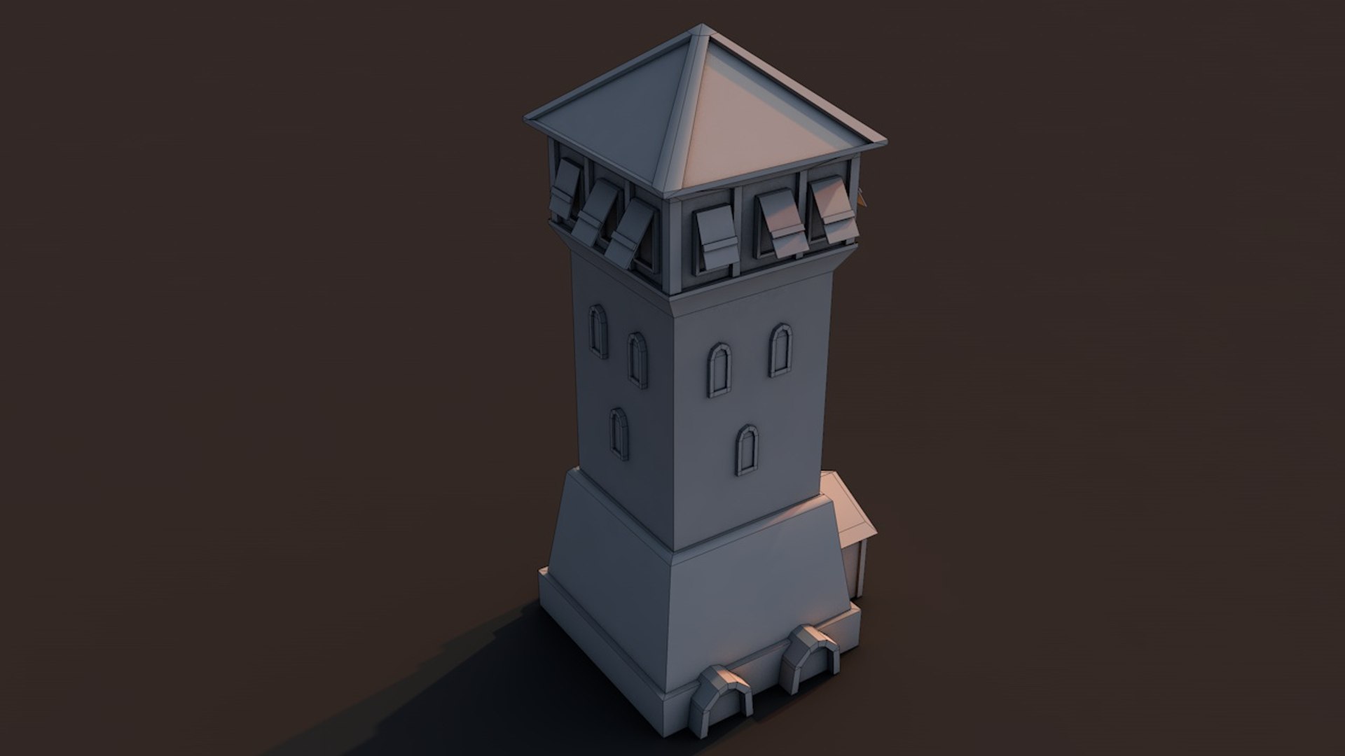 Rome Watchtower 3D Model - TurboSquid 1339991