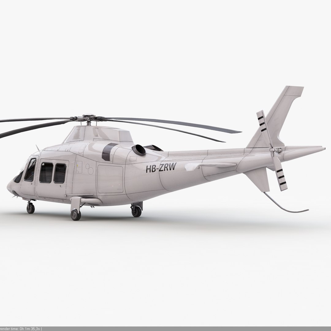 3d Agusta Helicopter Interior Model
