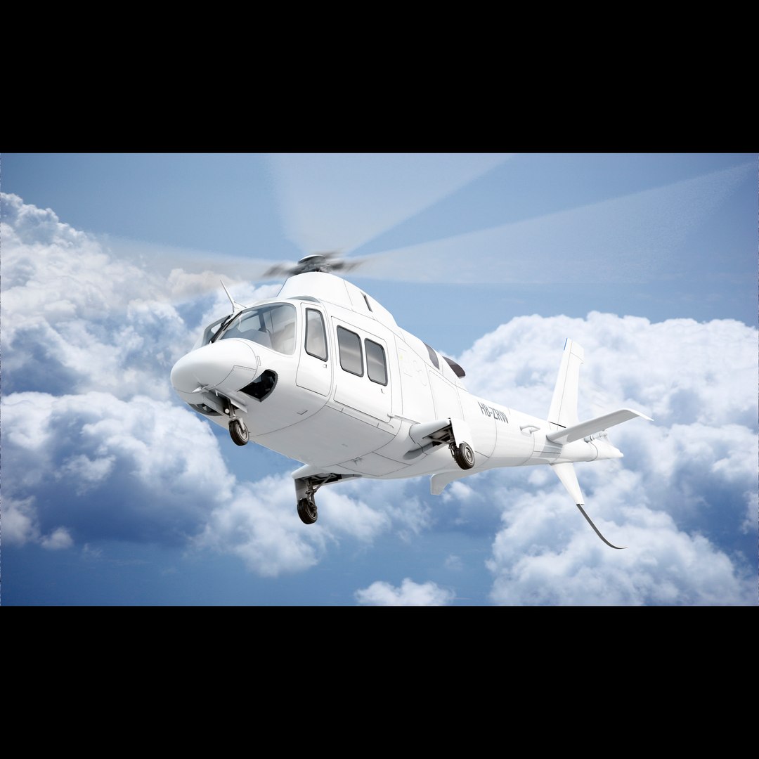 3d Agusta Helicopter Interior Model