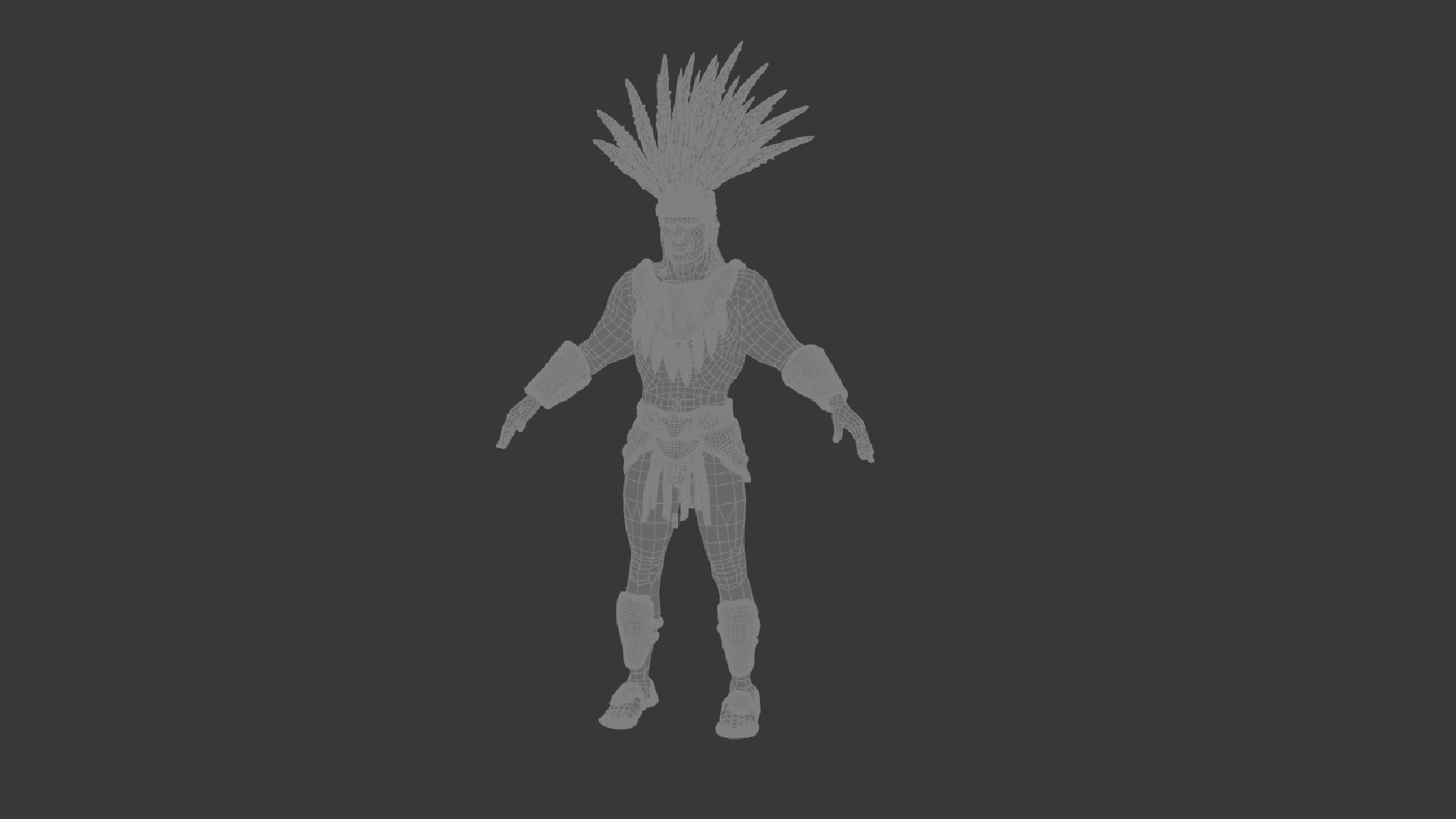 3D Model Aztec Warrior - TurboSquid 2418126