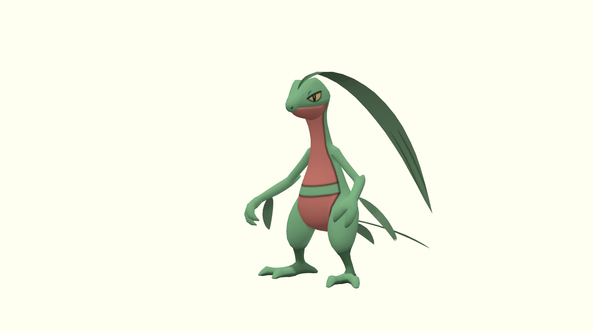 3D POKEMON Grovyle Animated Game Already Model 3D Model Model ...
