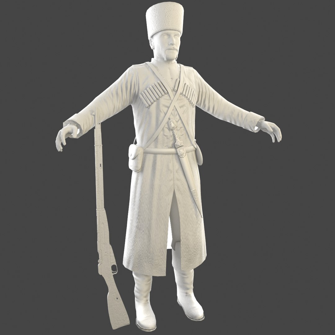 Cossack Soldier 3D Model - TurboSquid 1459560