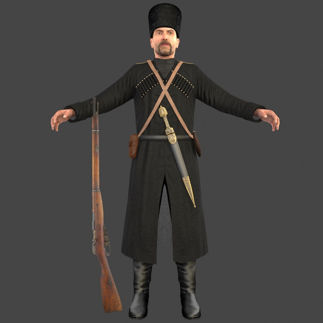 Cossack Soldier 3D Model - TurboSquid 1459560