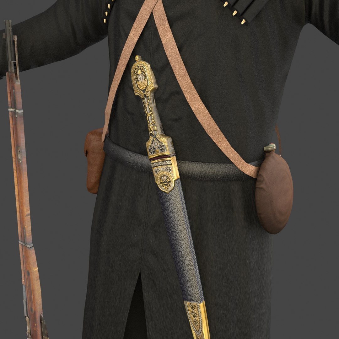 Cossack Soldier 3D Model - TurboSquid 1459560