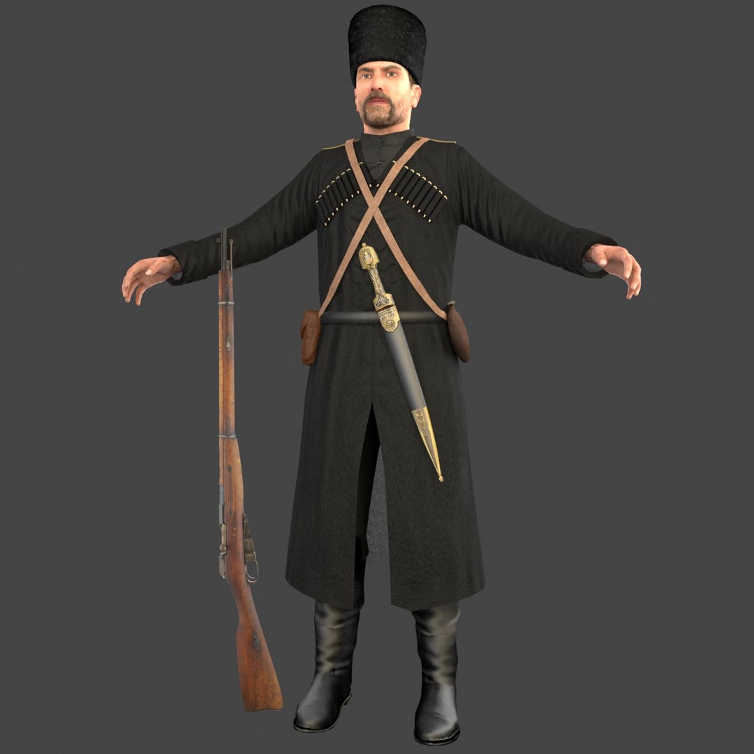 Cossack Soldier 3D Model - TurboSquid 1459560