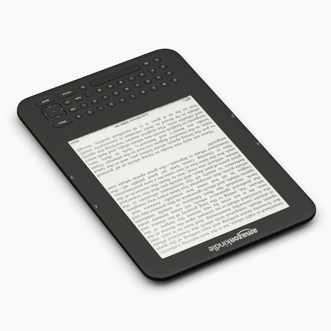 3d Model Amazon Kindle Keyboard 3g