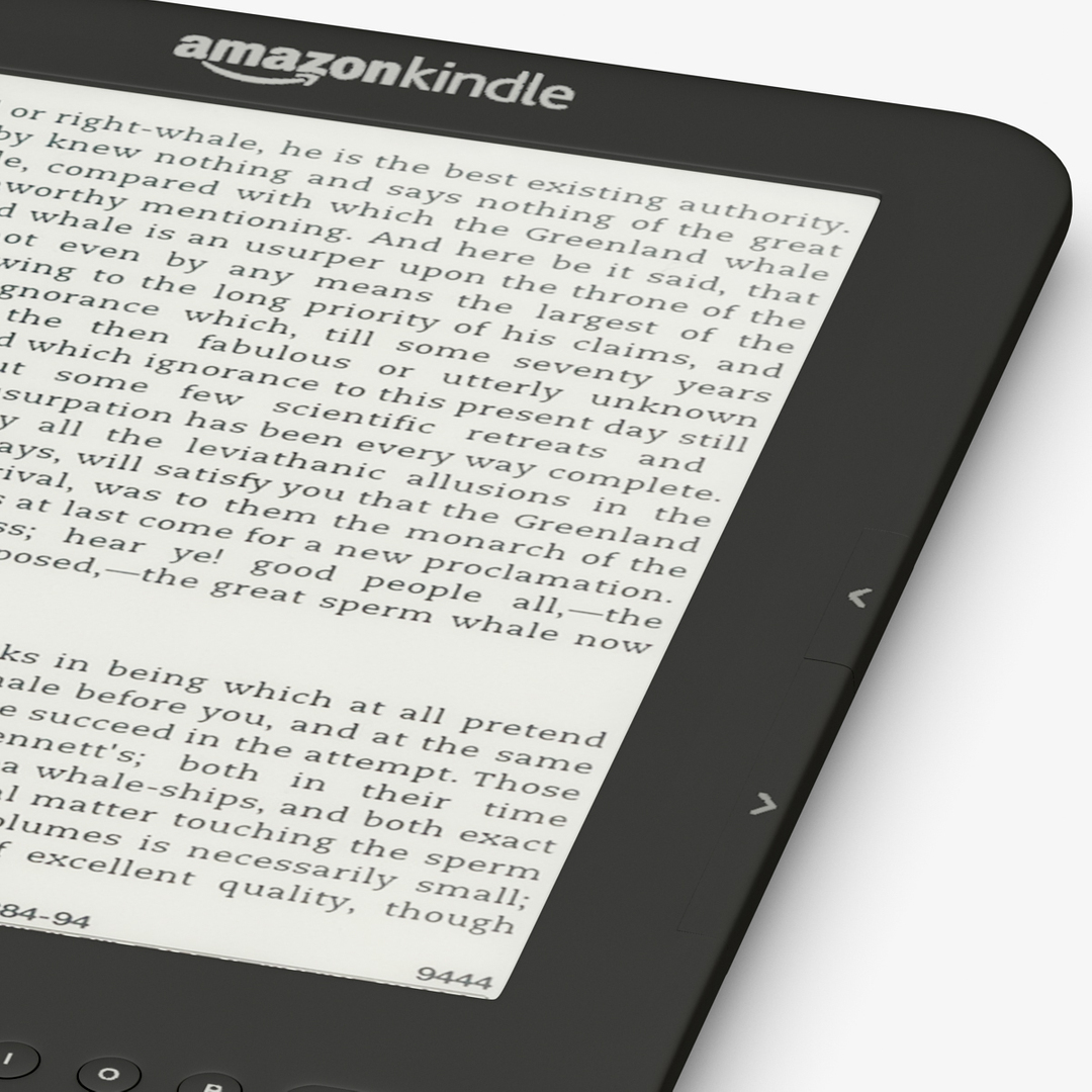 3d model amazon kindle keyboard 3g