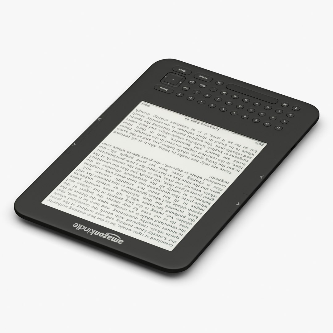 3d Model Amazon Kindle Keyboard 3g