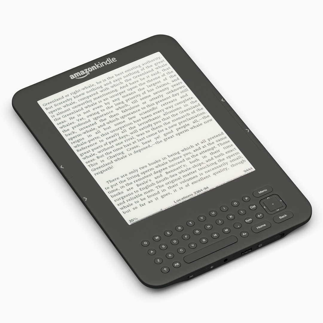 3d Model Amazon Kindle Keyboard 3g