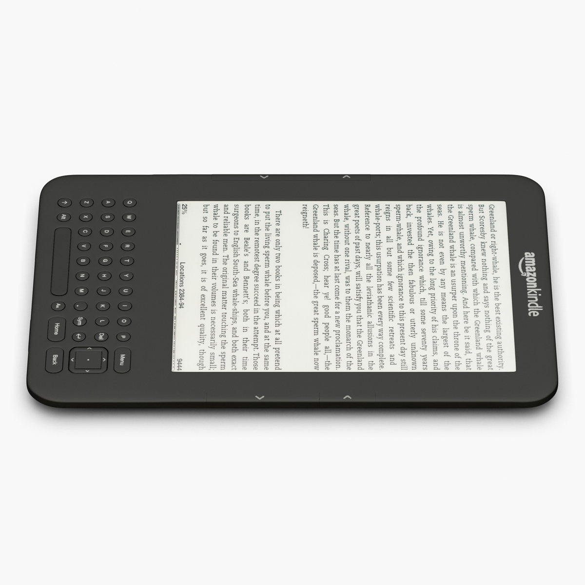 3d model amazon kindle keyboard 3g