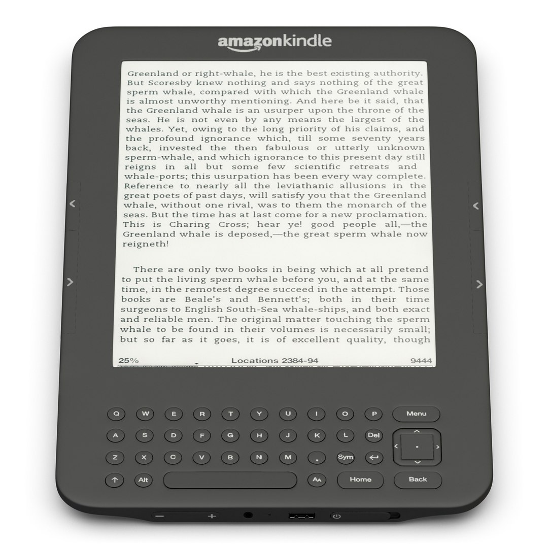 3d Model Amazon Kindle Keyboard 3g