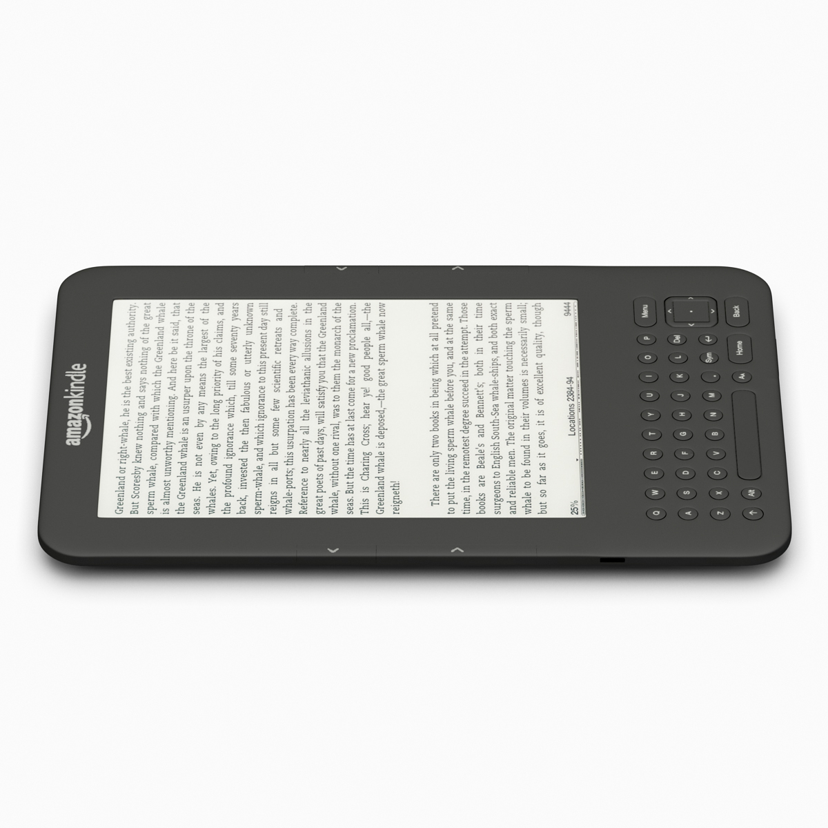 3d model amazon kindle keyboard 3g