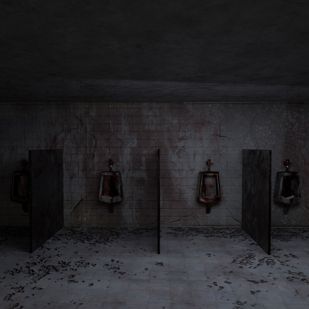 3D Interior Scary Bathroom Model - TurboSquid 1503642
