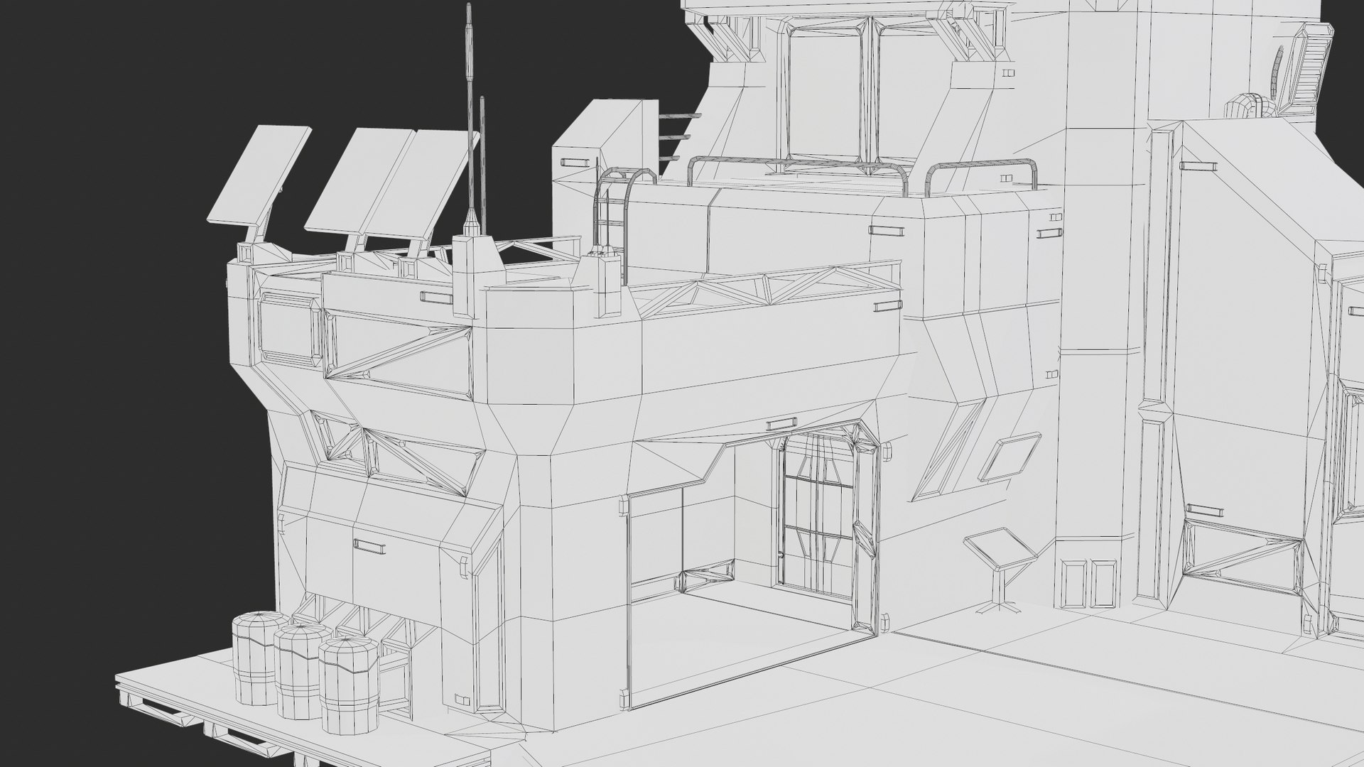 3D Sci-Fi Futuristic Command Center 02 PBR model - TurboSquid 1792962