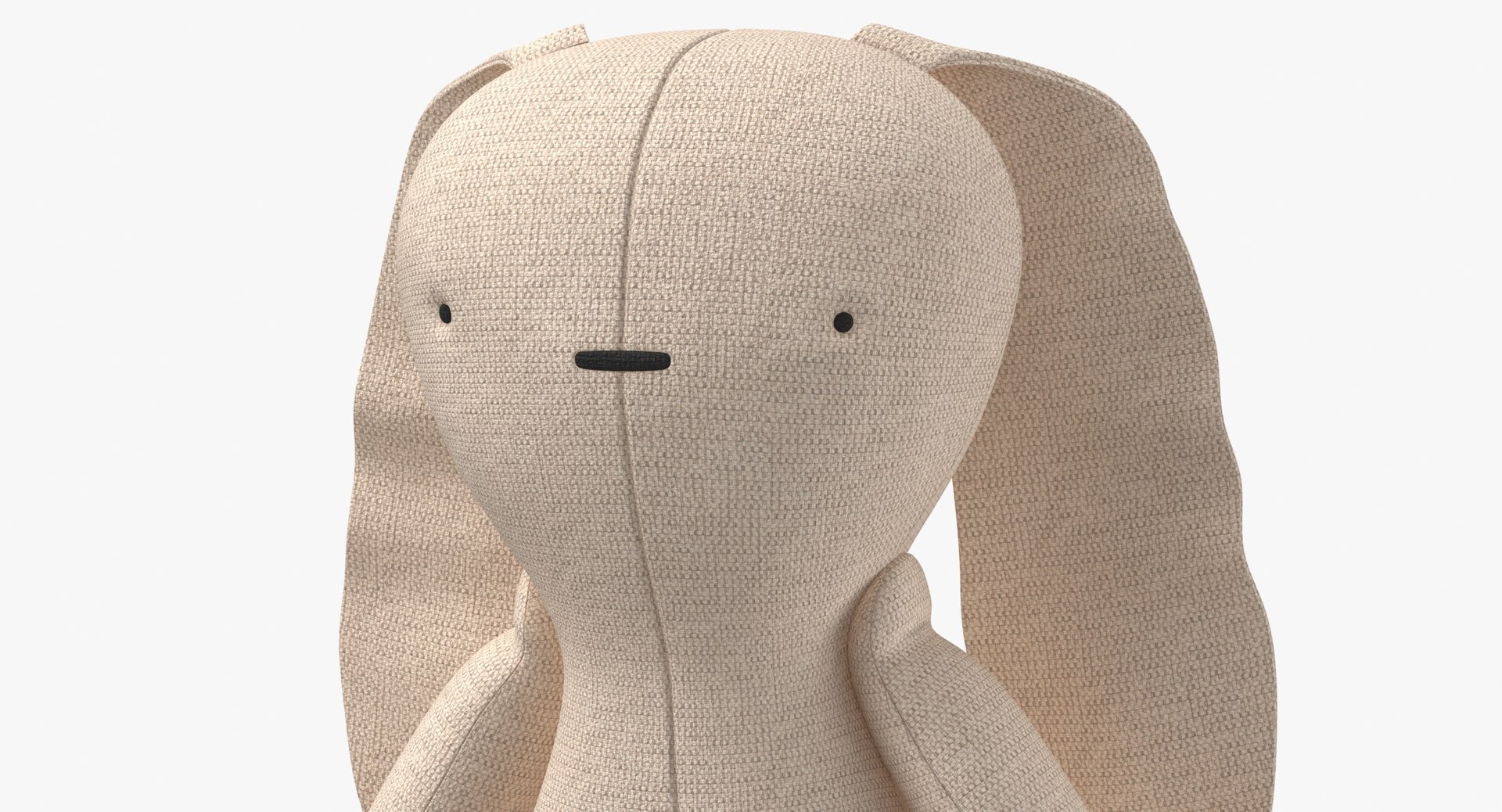 3D Model Suffed Animals Linen Rabbit Pose 01 And 02 - TurboSquid 2192808