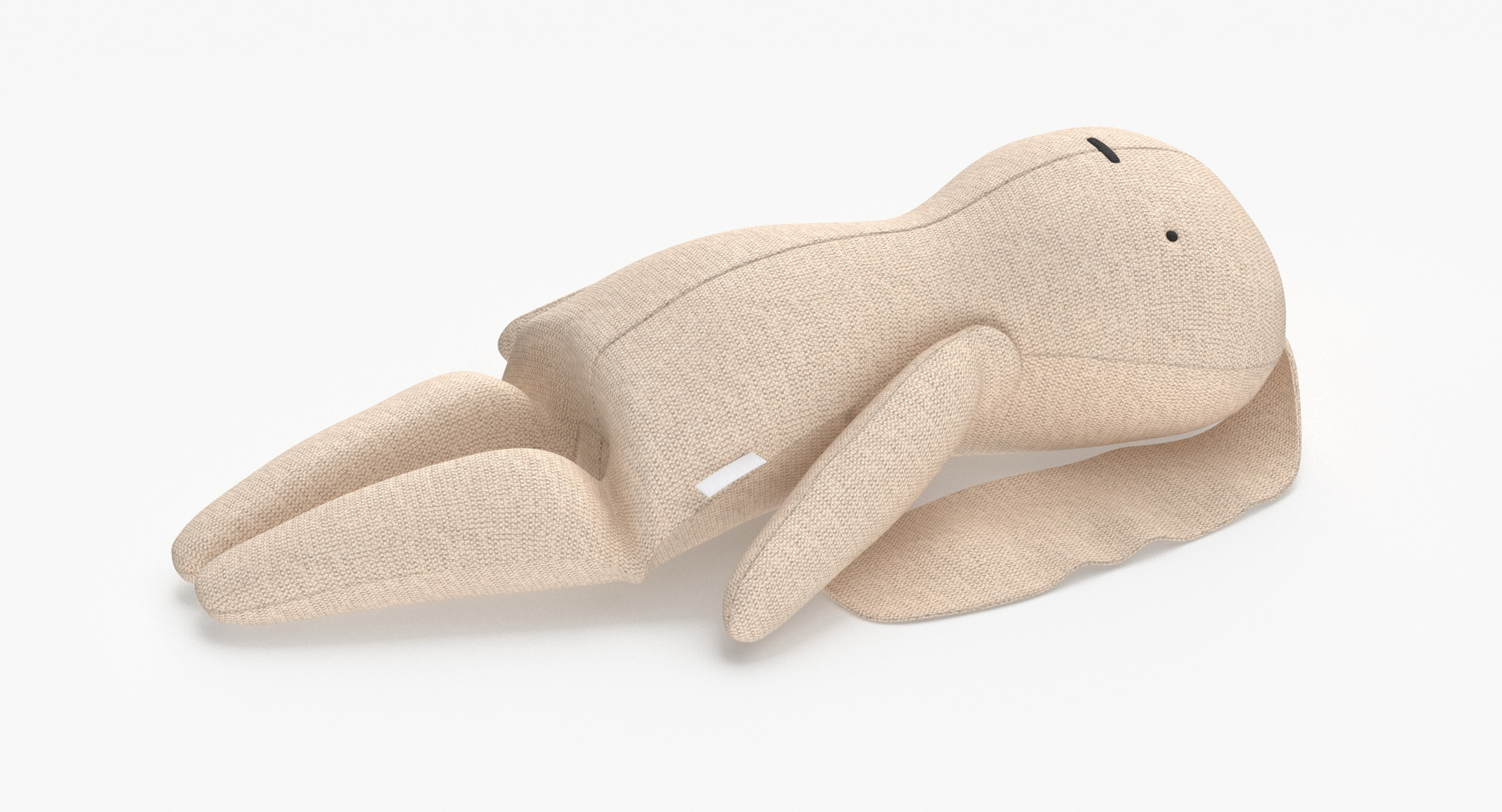 3D Model Suffed Animals Linen Rabbit Pose 01 And 02 - TurboSquid 2192808