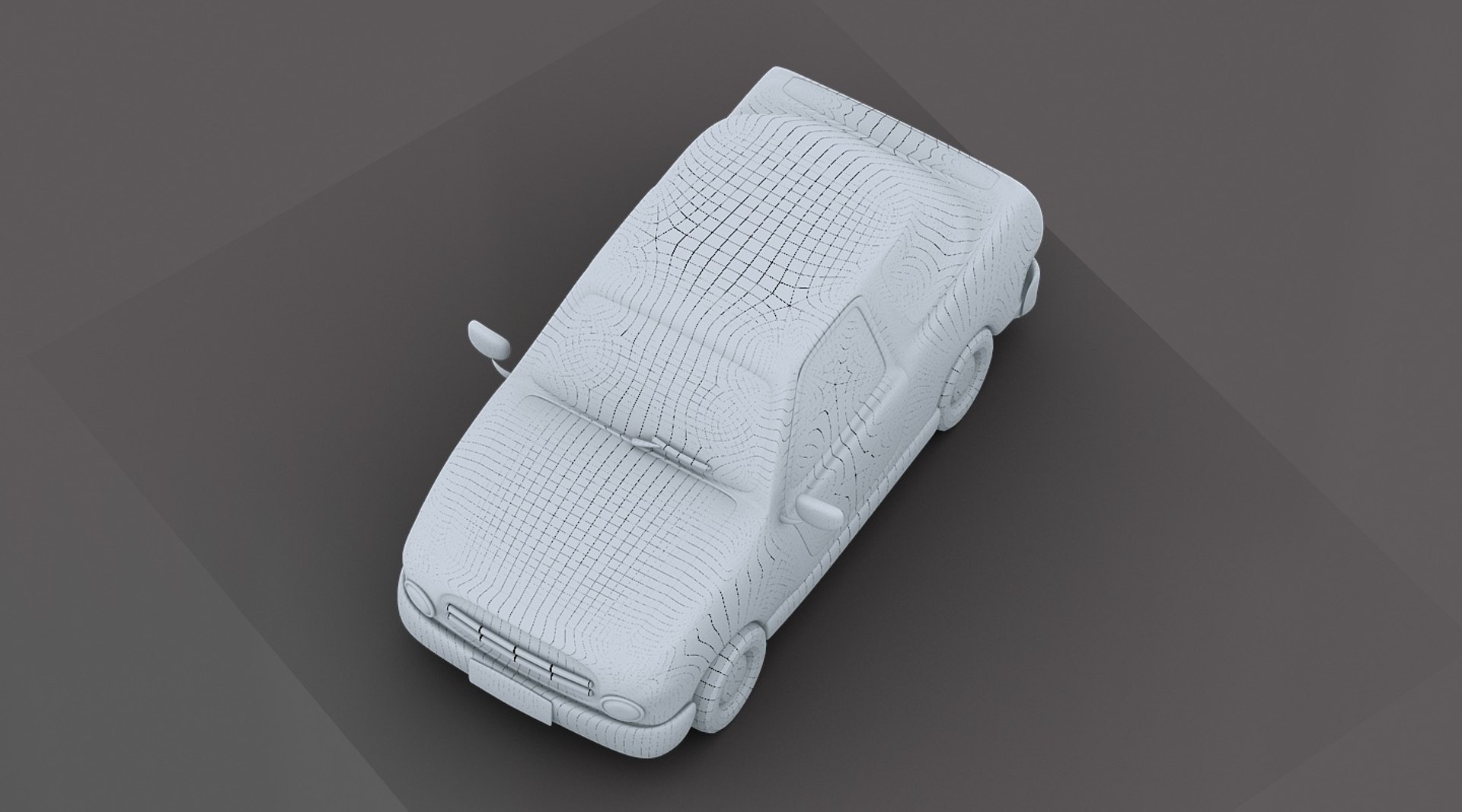 3d Obj Cartoon Car