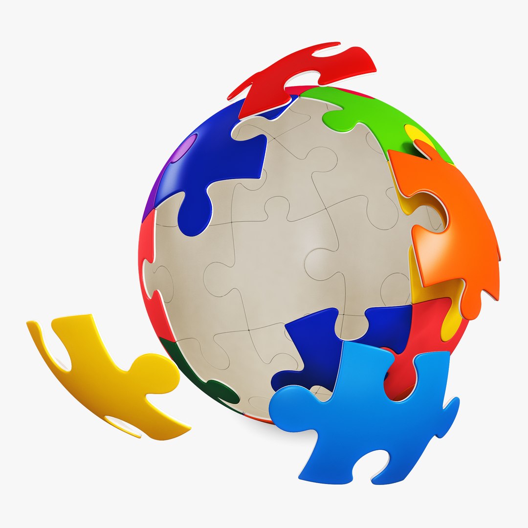 Colored sphere puzzle v 3D model - TurboSquid 1624707