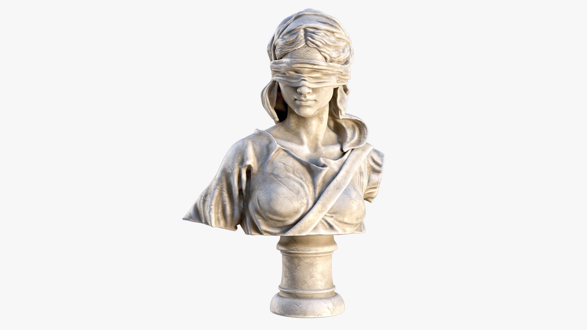 Justice lady bust statue 3D model - TurboSquid 1488596