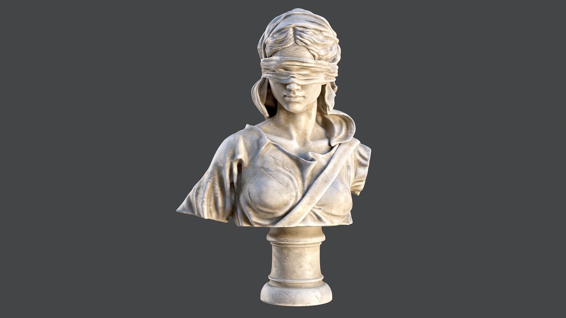 Justice Lady Bust Statue 3D Model - TurboSquid 1488596