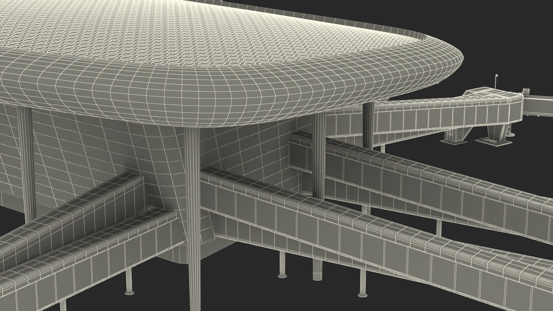 3D terminal international airport model - TurboSquid 1476340