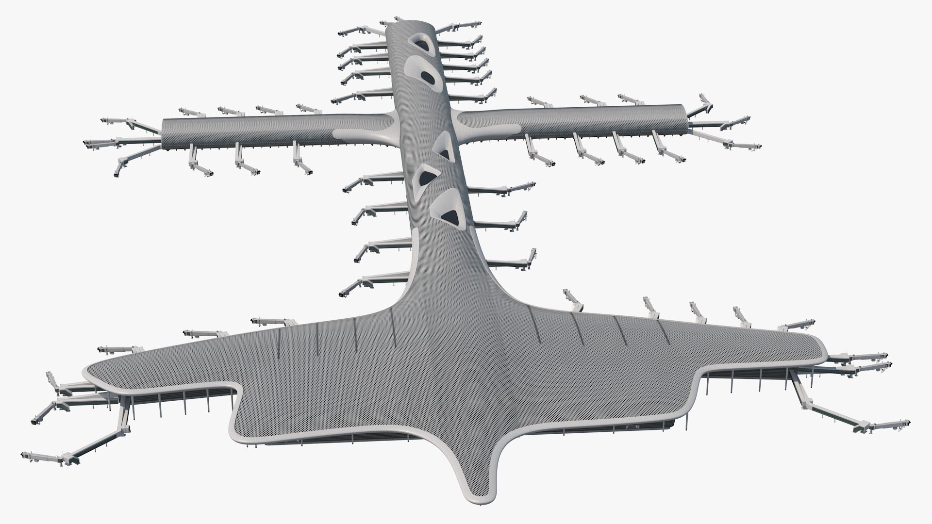 3D Terminal International Airport Model - TurboSquid 1476340