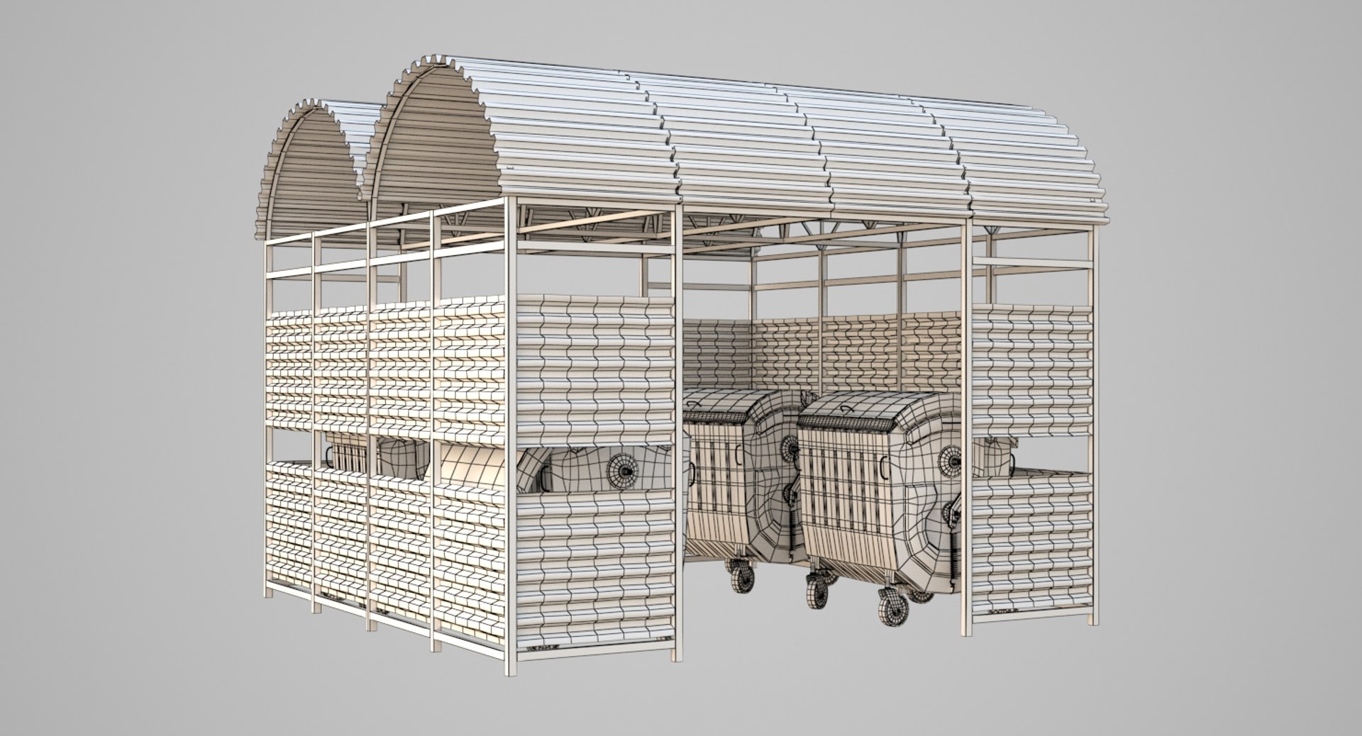 3D Bin Shelter - TurboSquid 1157483