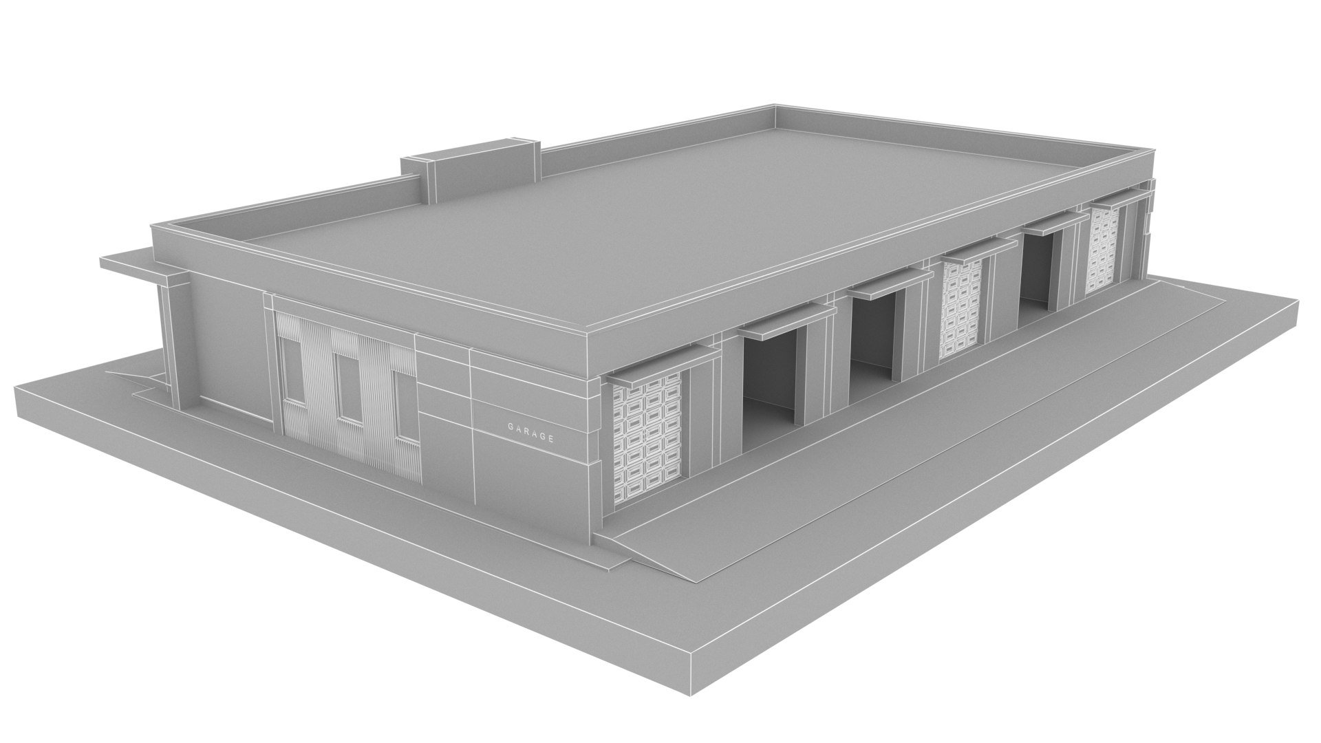 Garage Model - TurboSquid 2264685
