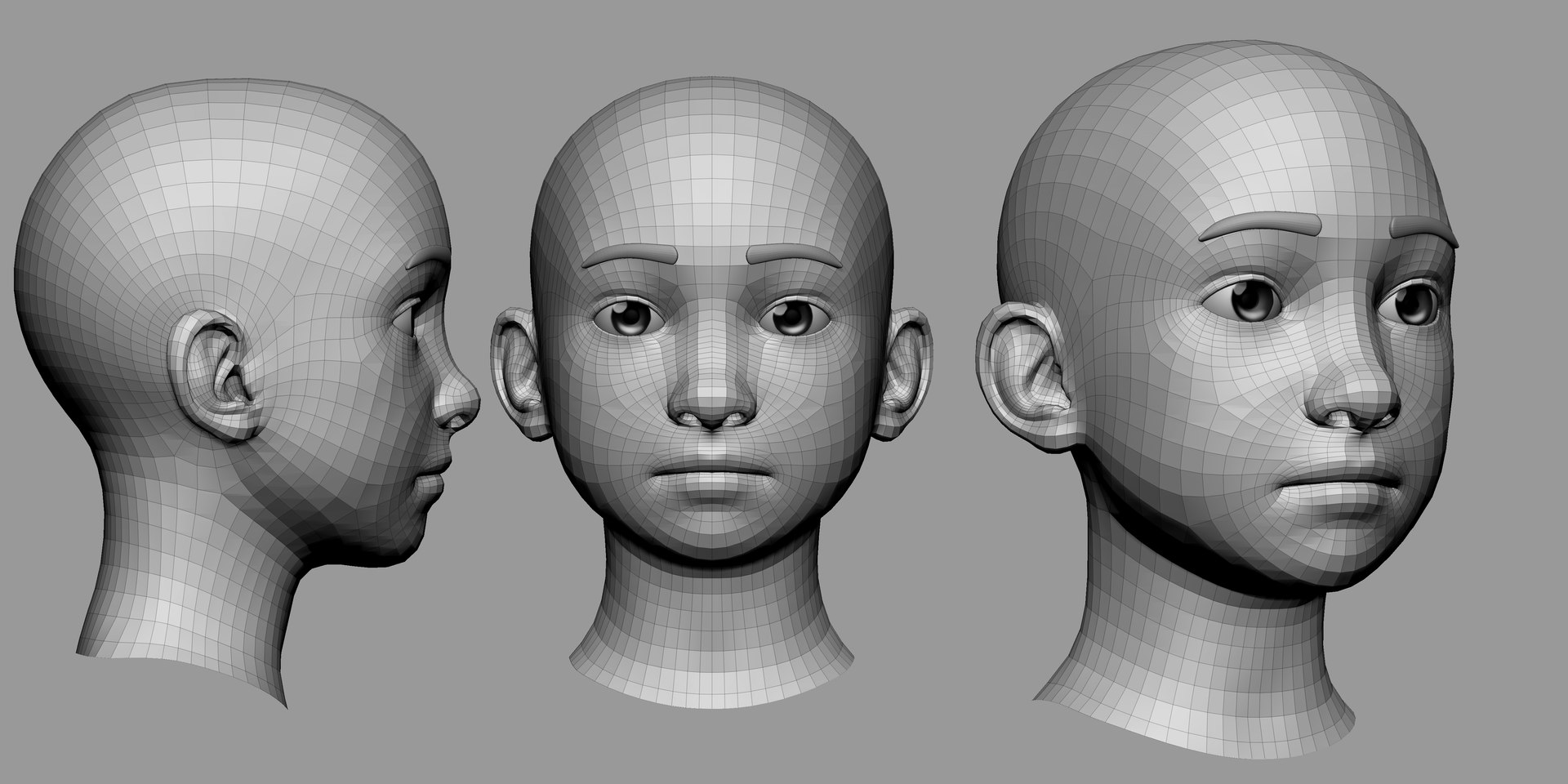 Child Head 8 Years Old 3D Model - TurboSquid 2402630