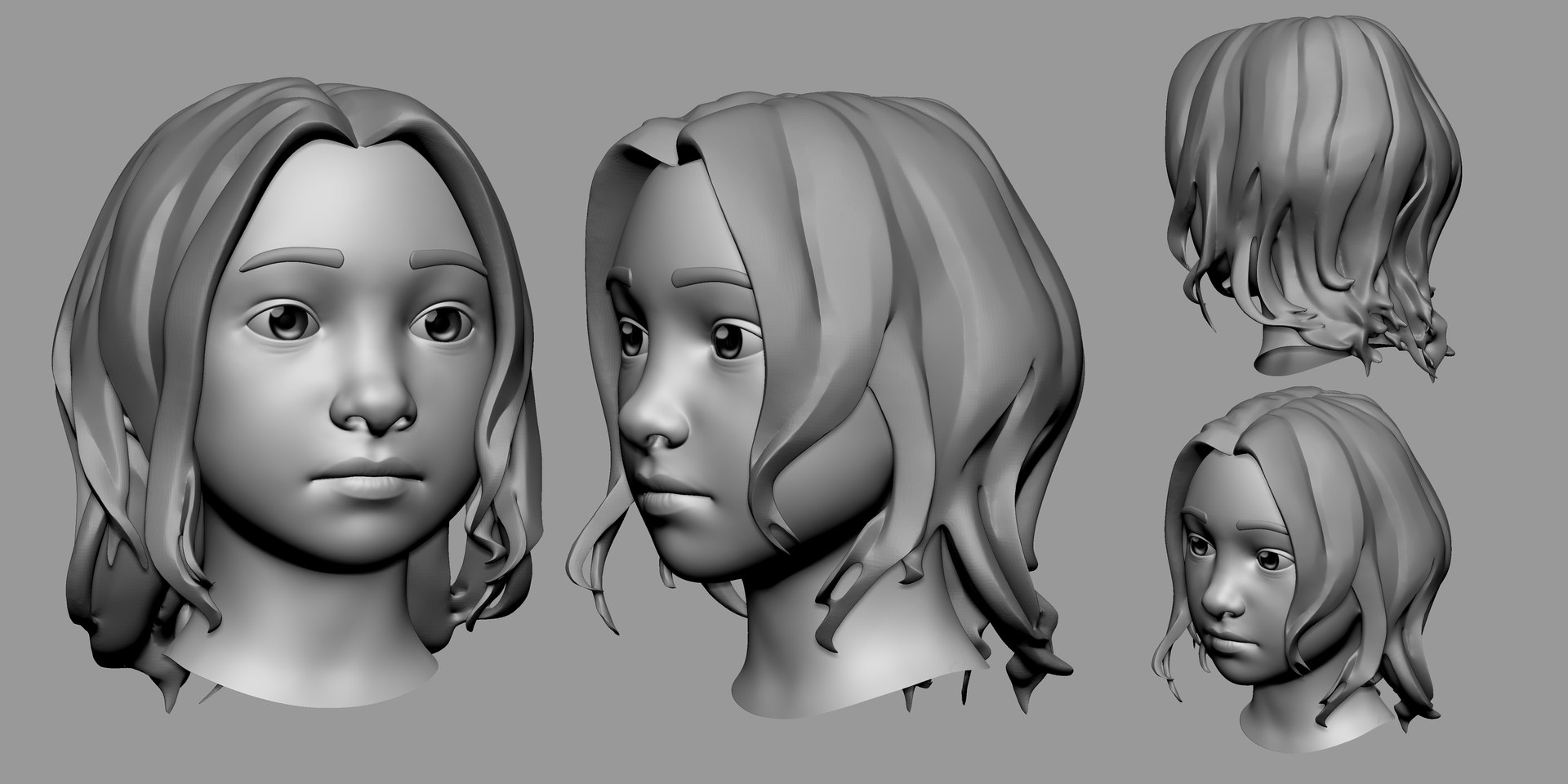 Child Head 8 Years Old 3D Model - TurboSquid 2402630