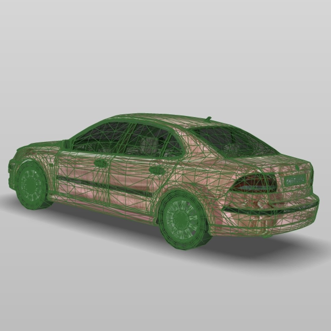 Saab 9-3 Sporting 3d Model