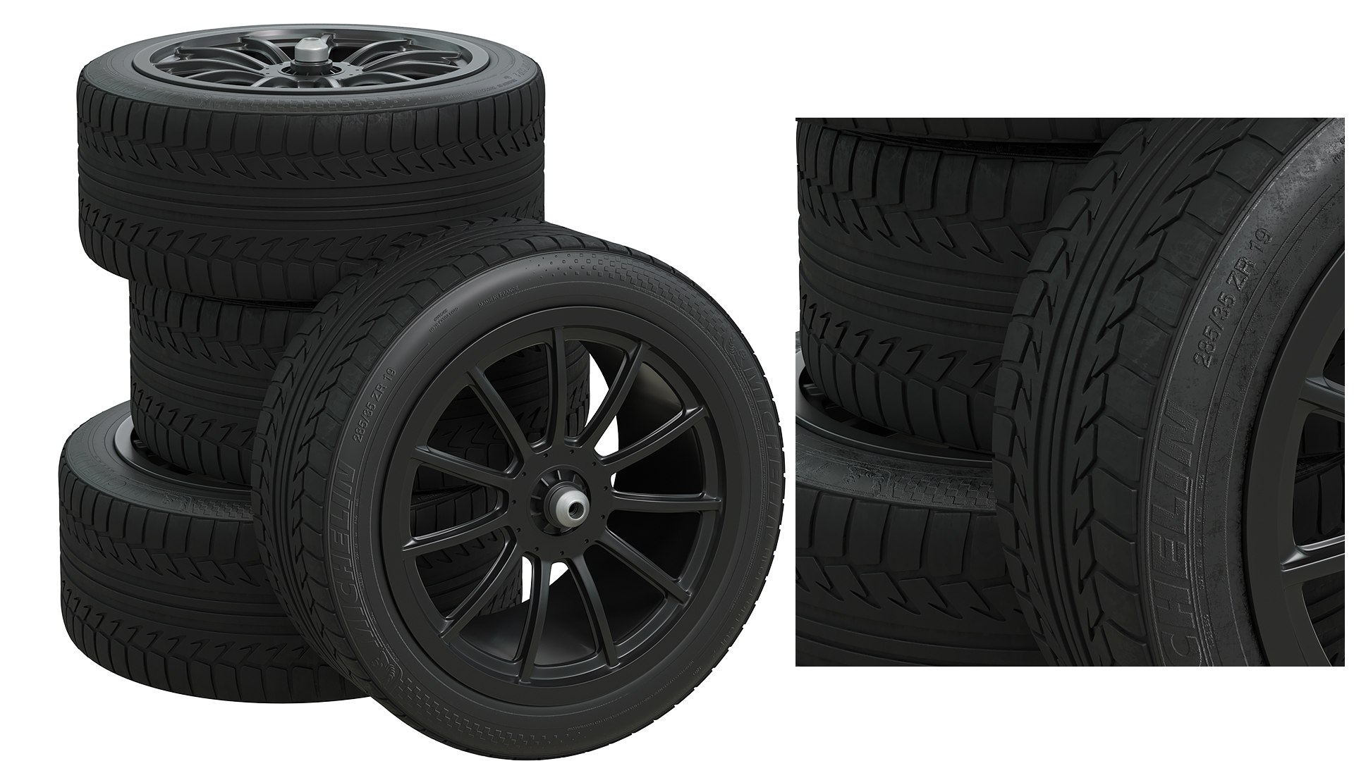 3D Tire Mc Laren 650S GT3 - TurboSquid 1952942