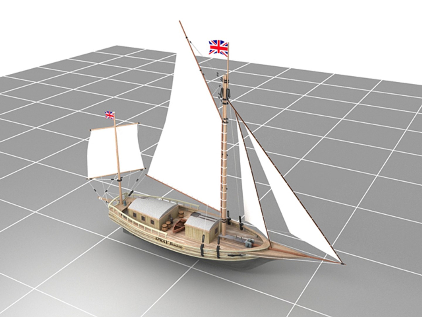 spray boston 3d model