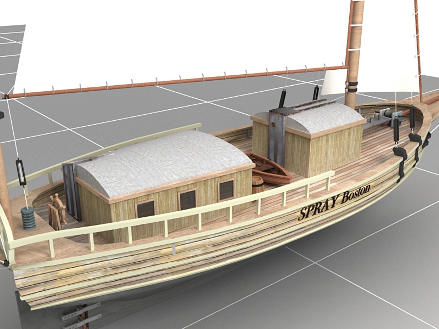 spray boston 3d model