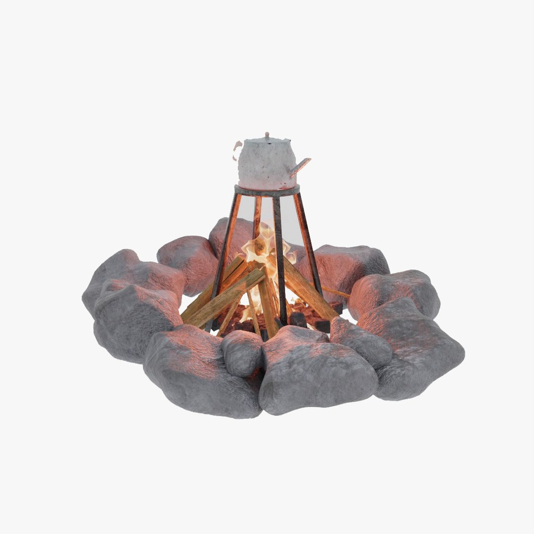 3D Campfire - TurboSquid 2107035