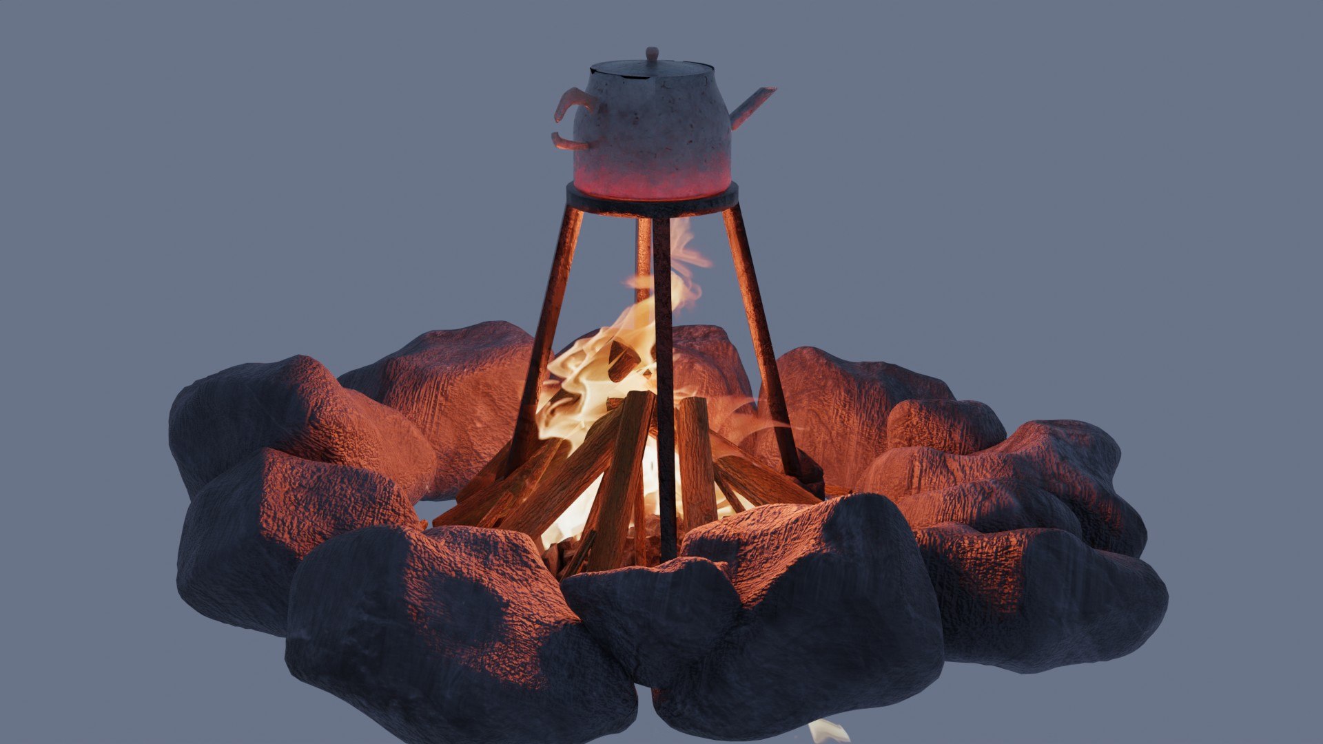 3D Campfire - TurboSquid 2107035