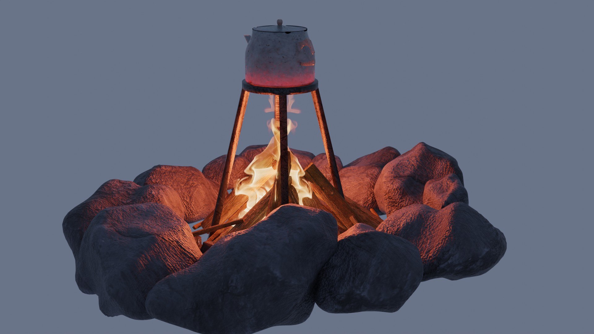 3D Campfire - TurboSquid 2107035
