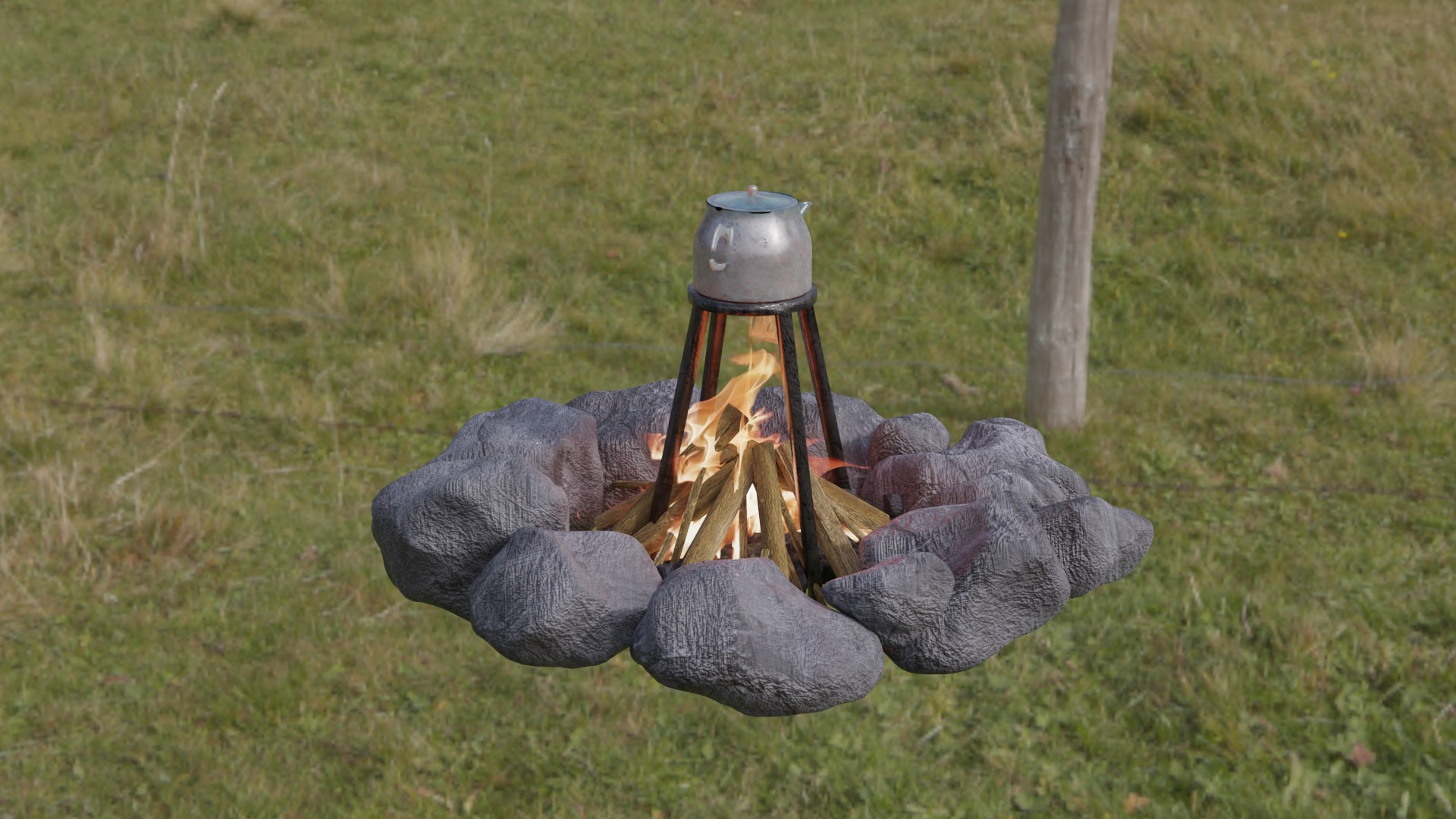 3D Campfire - TurboSquid 2107035