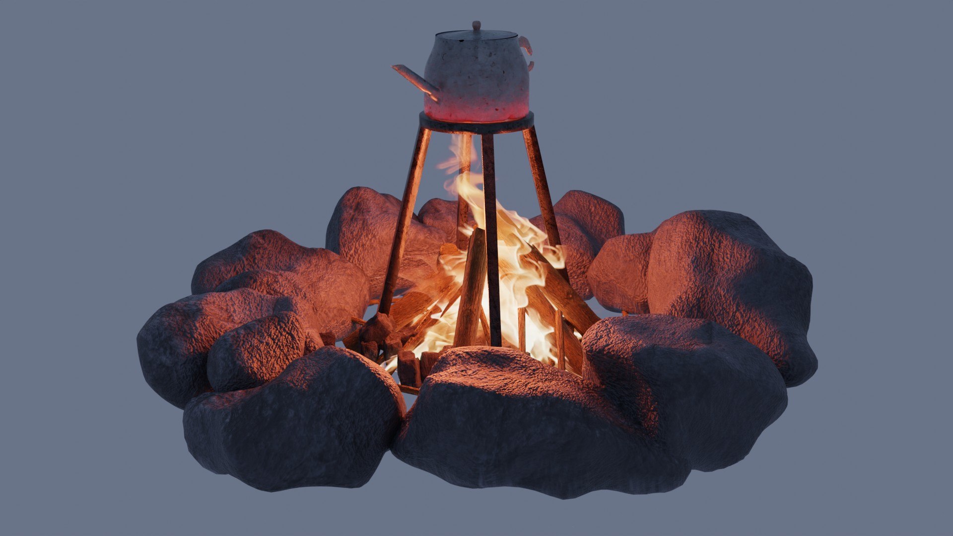 3D Campfire - TurboSquid 2107035
