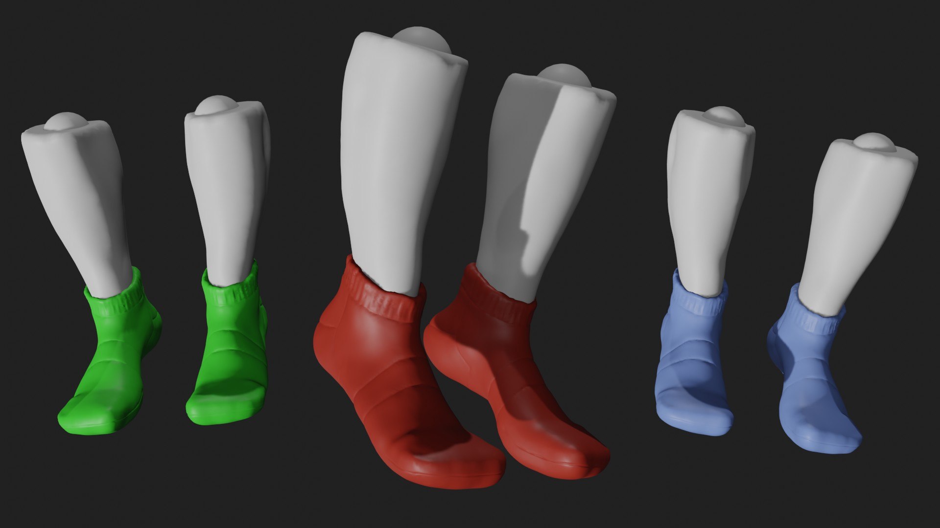 3D Colored socks - TurboSquid 1776761