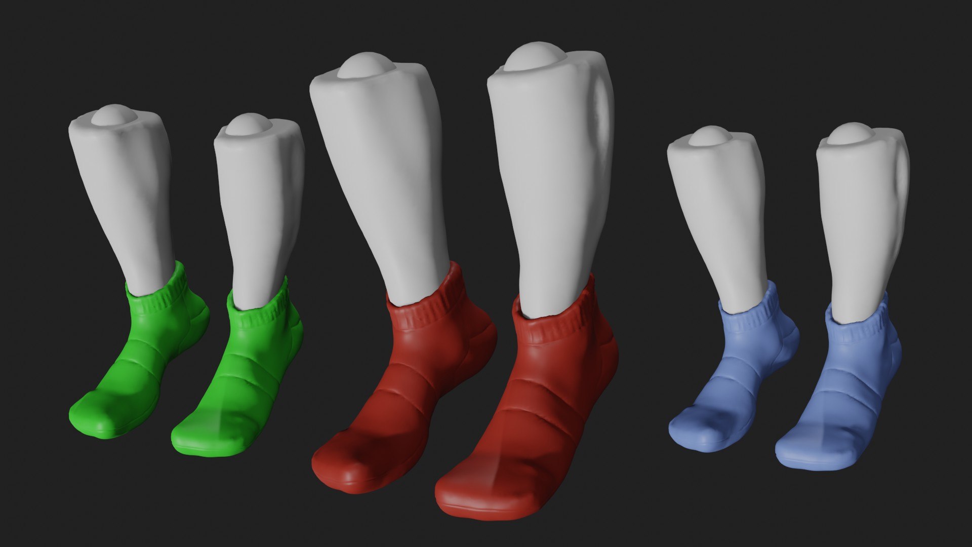3D Colored socks - TurboSquid 1776761